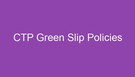 CTP Green Slip Policies